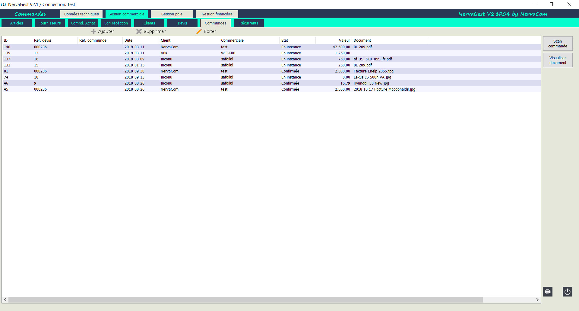 Manuel d'utilisation de NervaGest V2.0: Géstion des ventes. Logiciel de ...