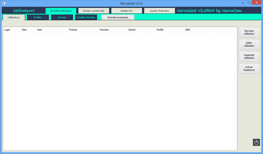 NervaGest: Gestion commerciale, devis, factures, Gestion stock, Gestion RH